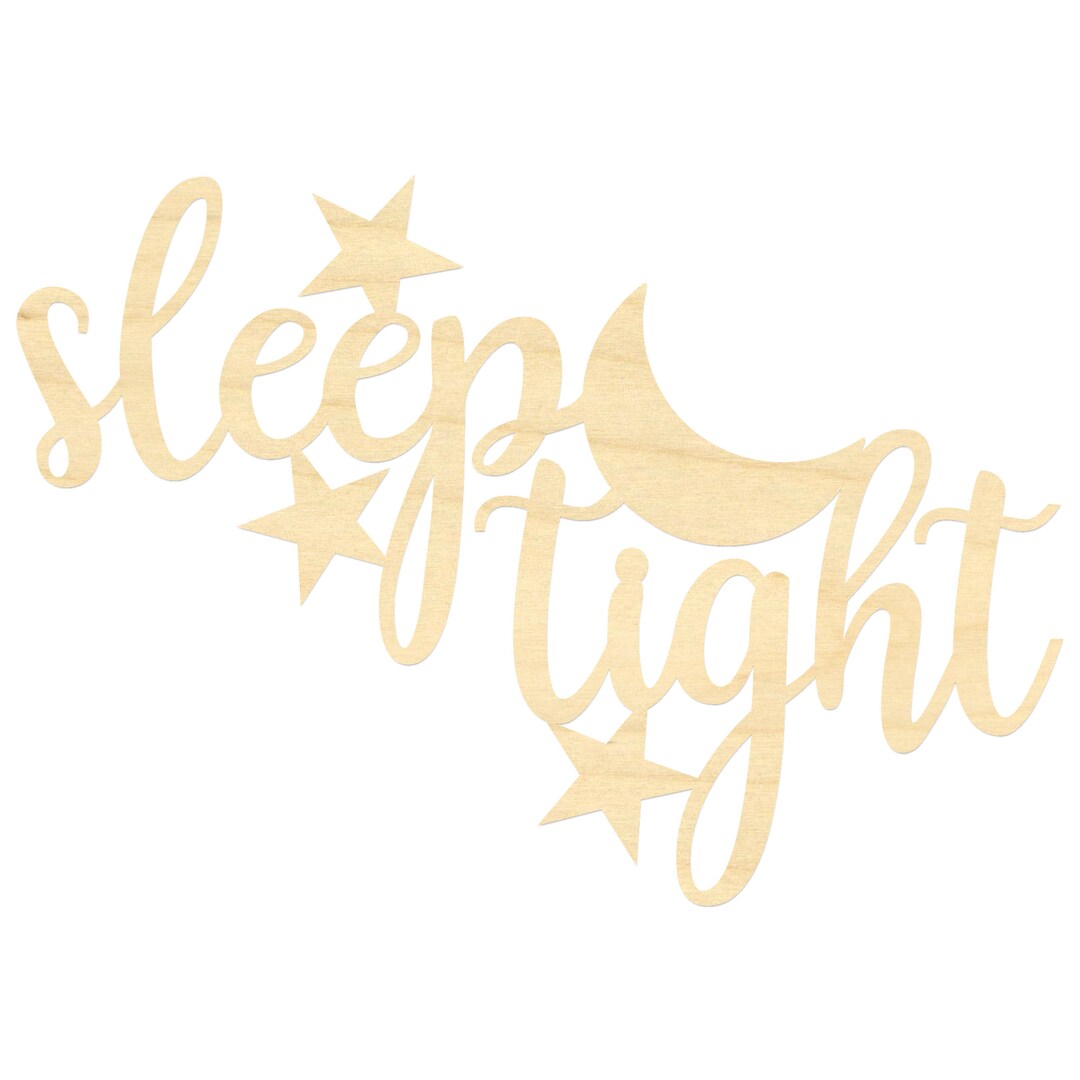 Sleep Tight Sign- Goodnight Moon and Stars Sign - Etsy
