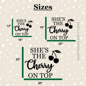 She's the Cherry on Top Sign | Birthday Arch Sign - Etsy