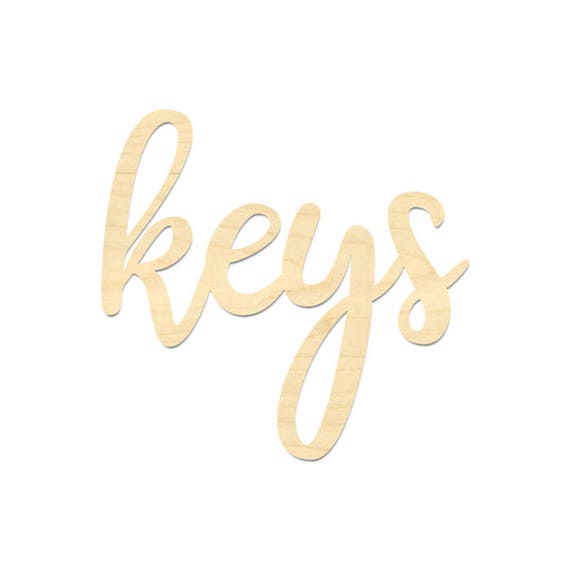 Keys Wording Keys Wall Wording Keys Laser Cut Sign Wording | Etsy