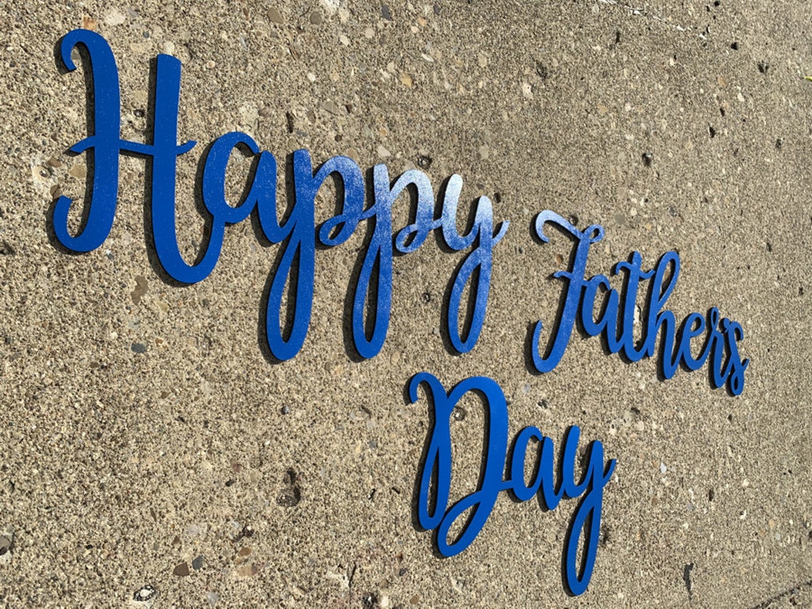 Happy Father's Day Sign Happy Father's Day Wooden - Etsy