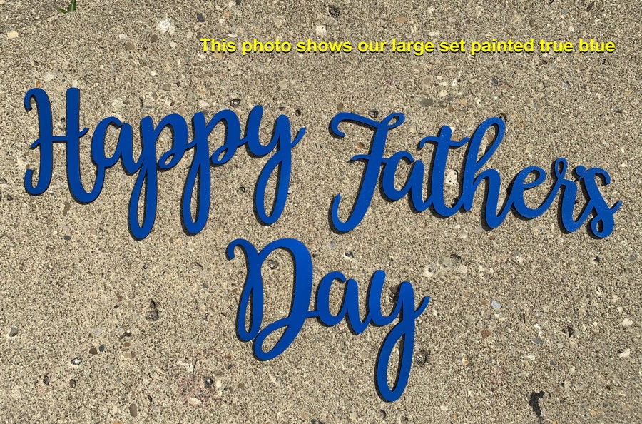 Happy Father's Day Sign Happy Father's Day Wooden - Etsy