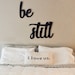 Be Still Sign Be Still Laser Cut Wording Be Still Backdrop Sign - Etsy
