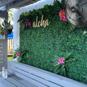 Aloha Sign- Aloha Wall Sign- Hello Wording Cut Out Sign - Etsy