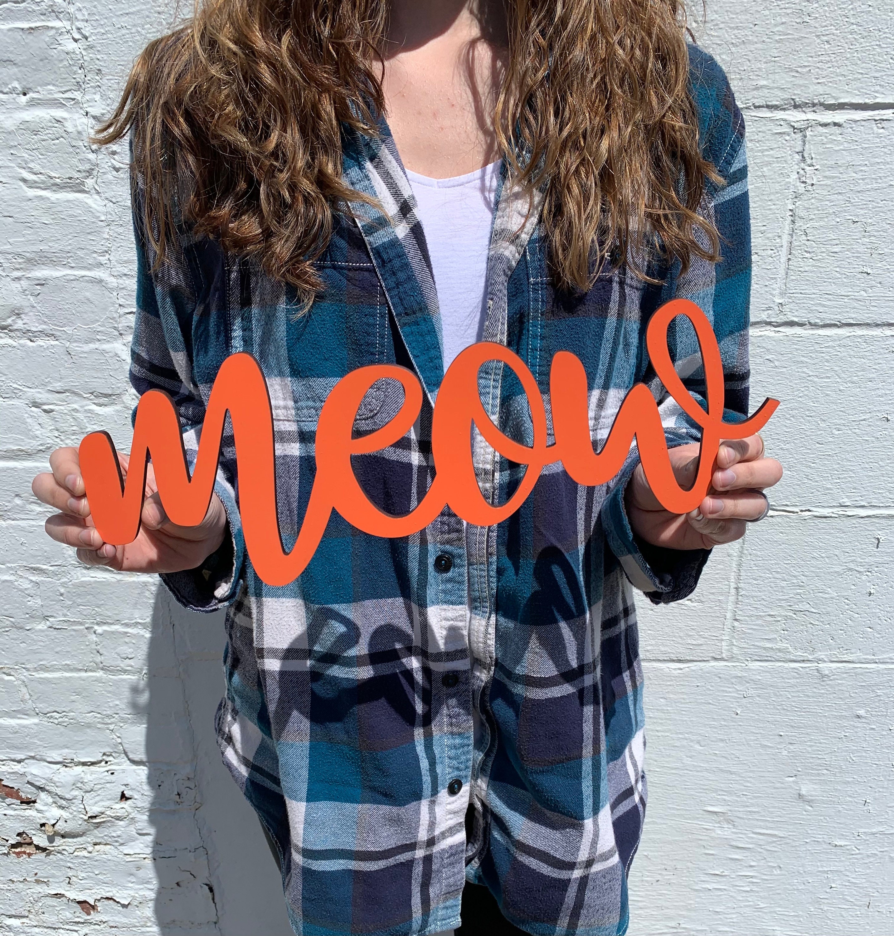 Meow Script Wording- Meow Wording- Meow Sign - Etsy
