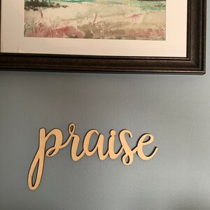 Praise Wording-laser Cut Praise Sign - Etsy