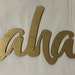 Mahalo Sign Mahalo Laser Cut Wording Thank You - Etsy