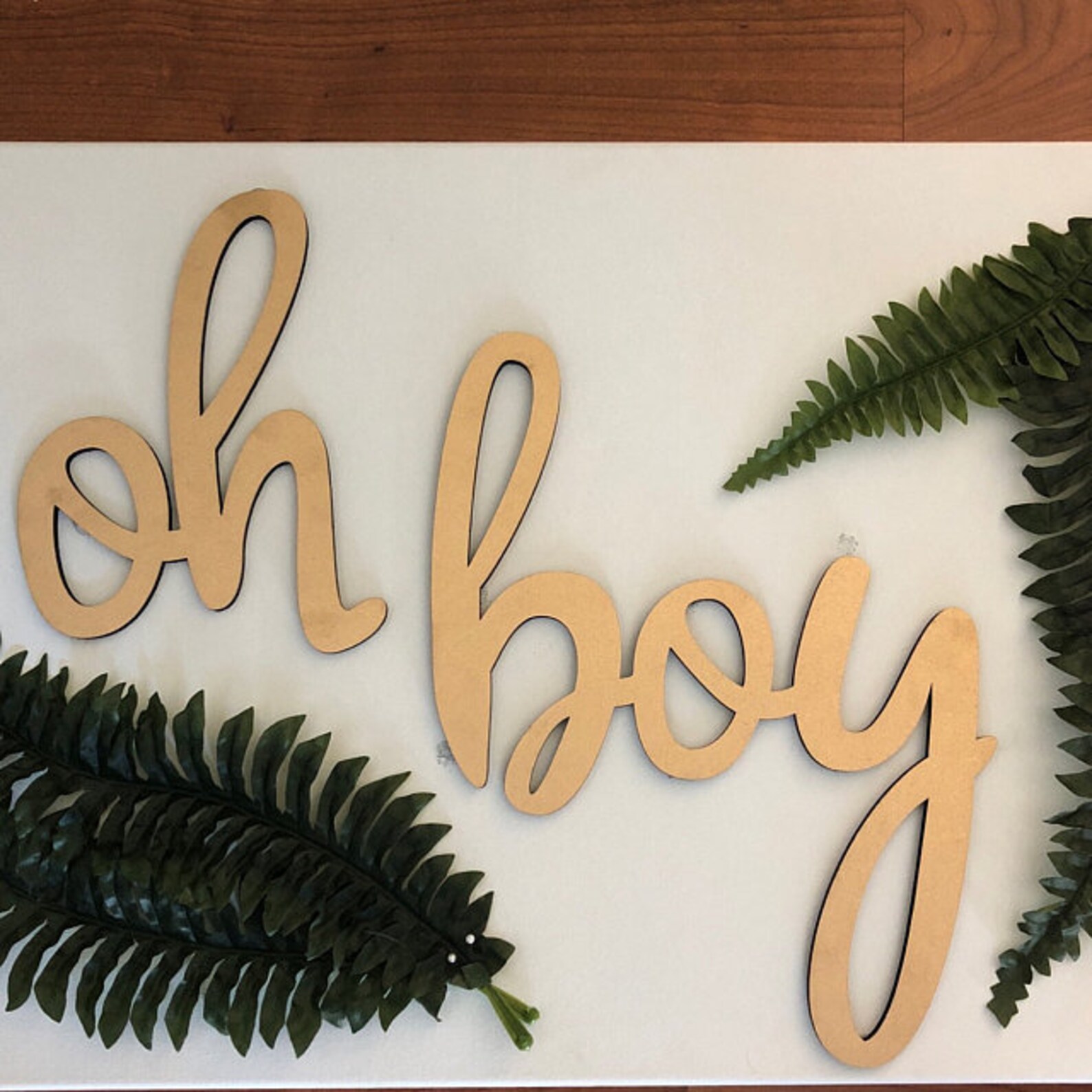 Oh Boy Wording Sign Oh Boy Laser Cut Wording - Etsy