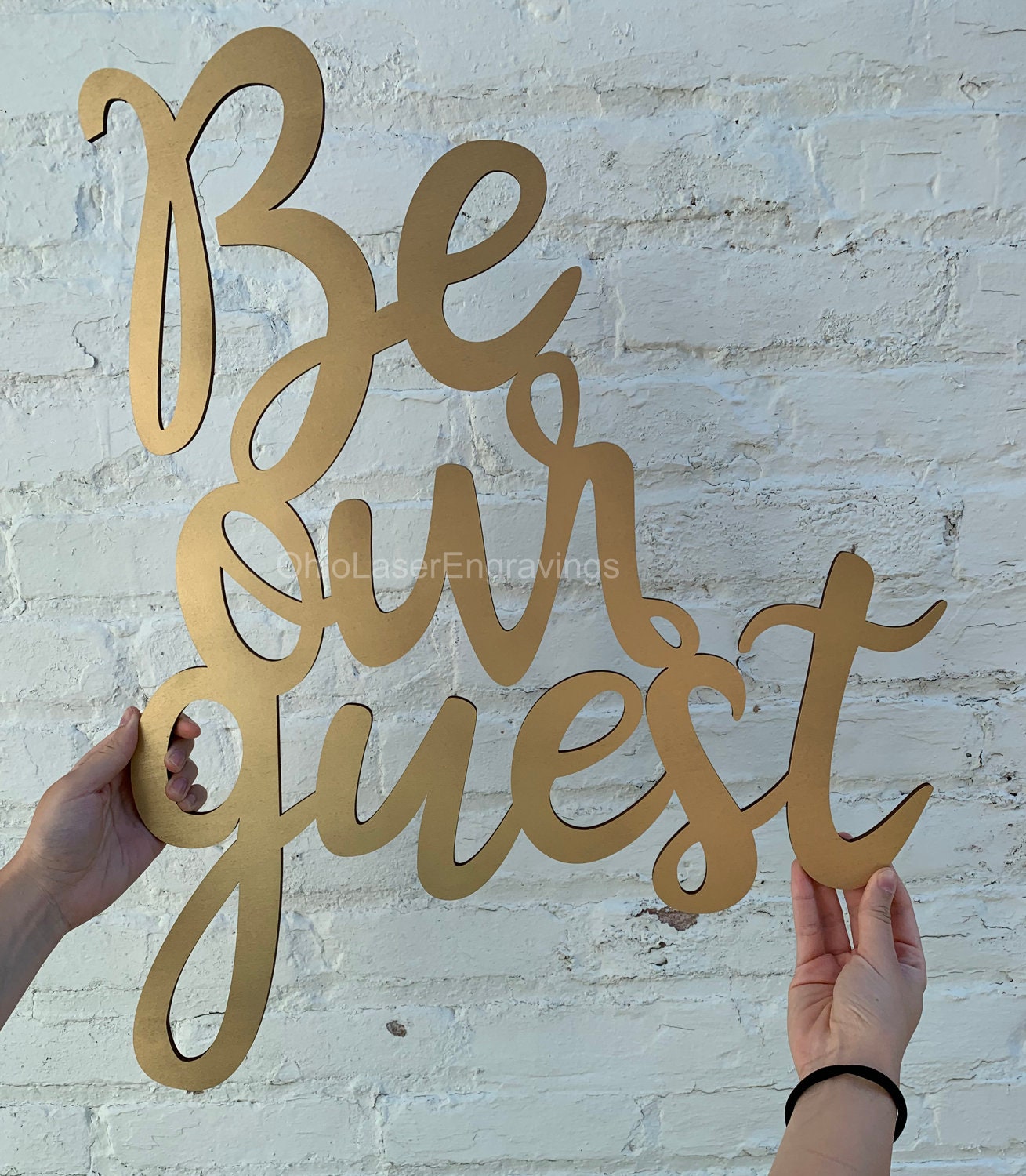 Be Our Guest Wording- Be Our Guest Wooden Sign- Be Our Guest - Etsy