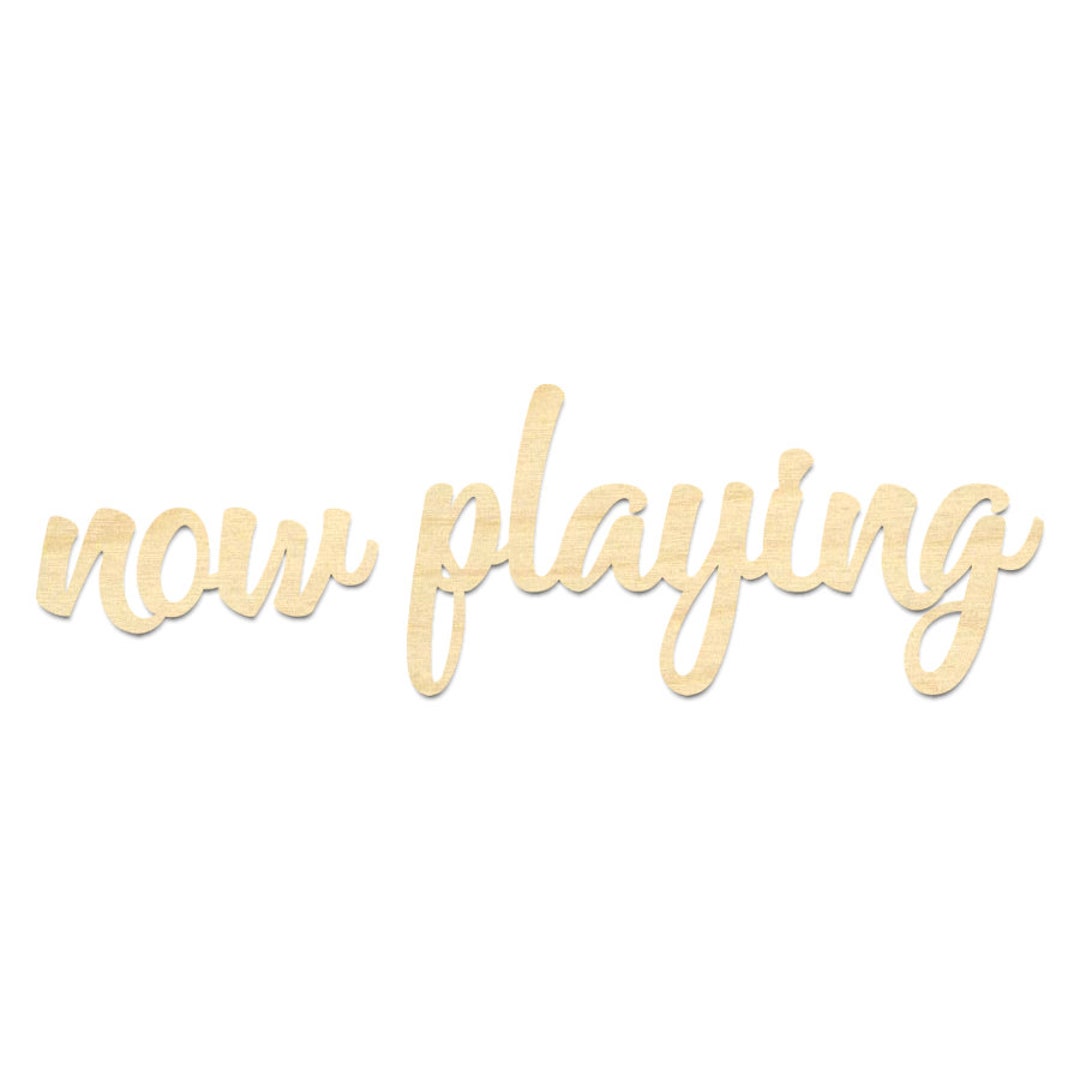 Now Playing Wording-movie Room Sign - Etsy