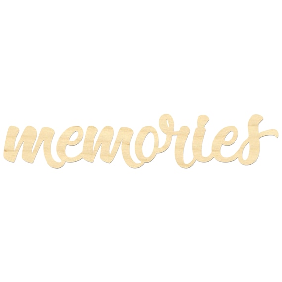 Memories Wording-memories Sign-laser Cut Memories Wording - Etsy