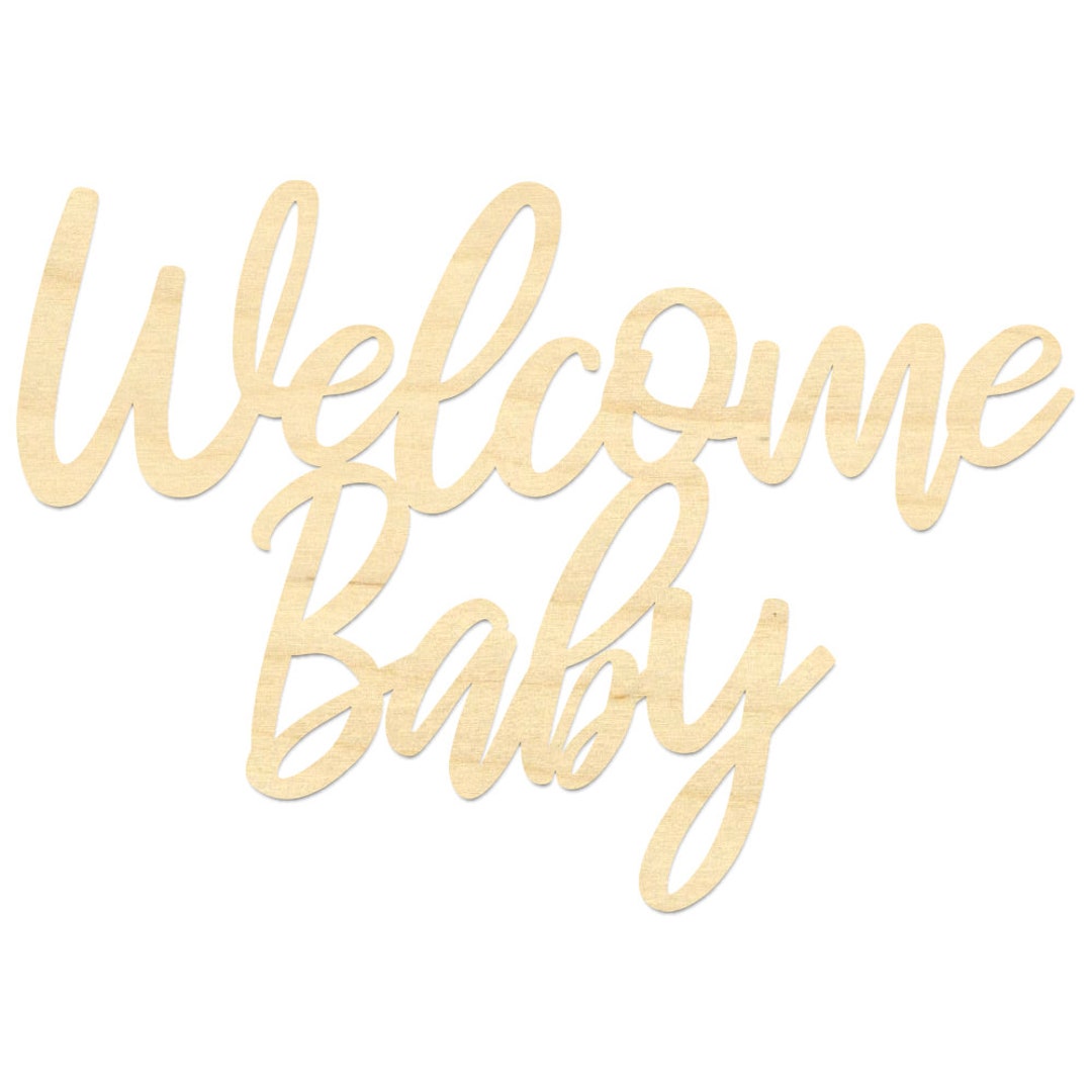 Welcome Baby Wording- Welcome Baby Sign - Etsy