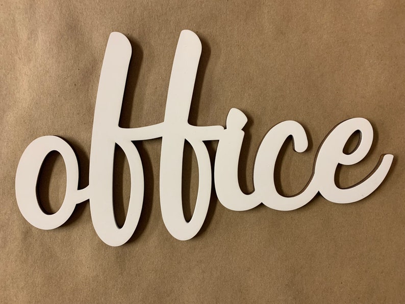 Office Wording Sign Laser Cut Office Wording Office Decor - Etsy