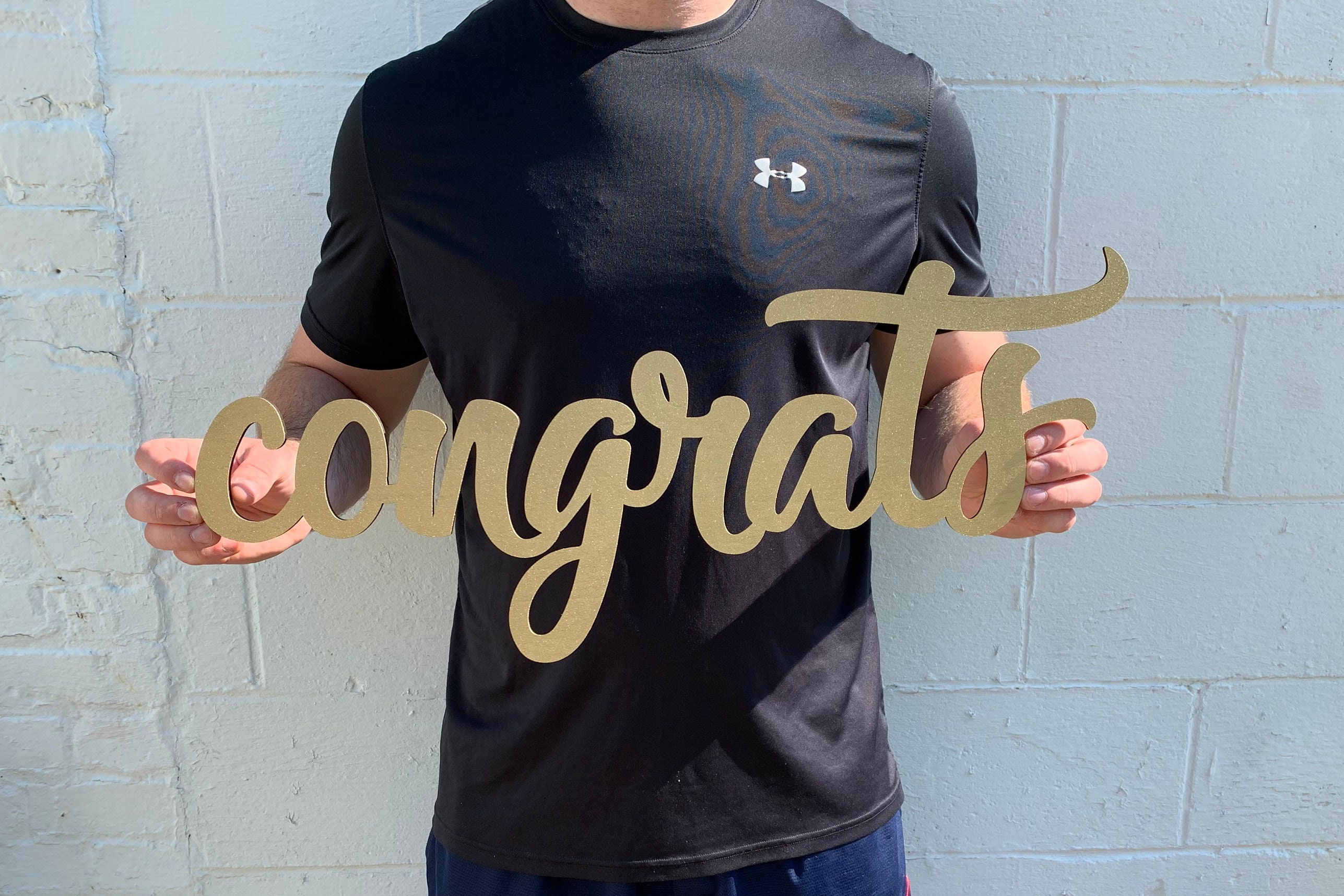 Congrats Sign Congratulations Laser Cut Sign Congrats - Etsy