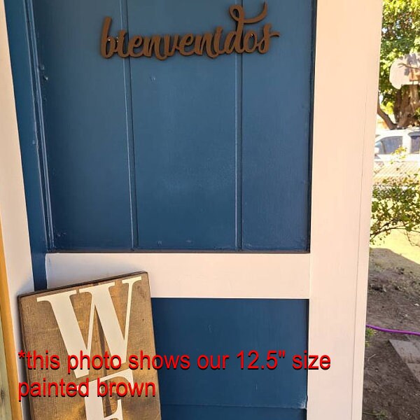 Spanish Welcome Sign Bienvenidos Sign Welcome Wall Sign - Etsy