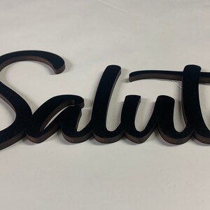 Salute Sign- Wooden Salute Sign- Salute - Etsy