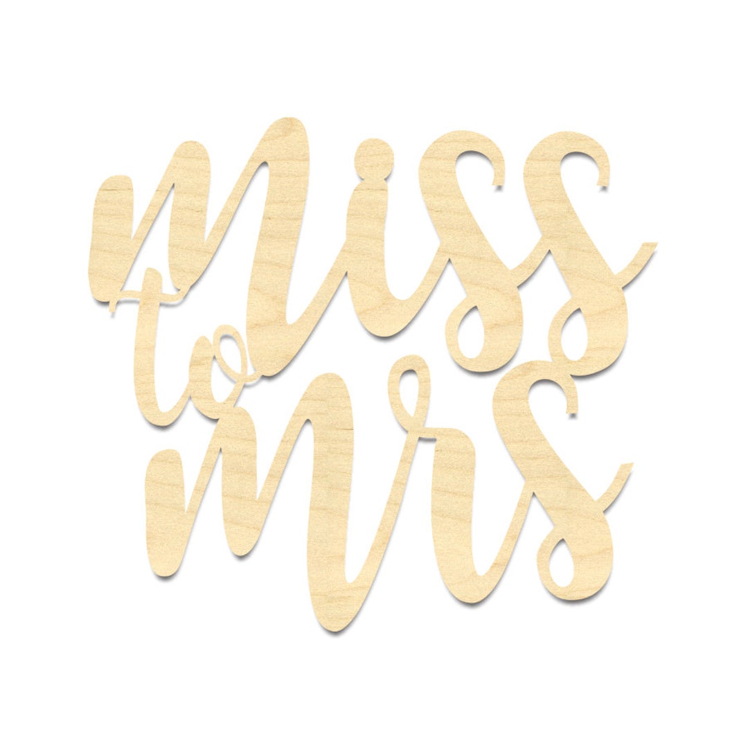 Miss to Mrs Sign- Wooden Mrs Wording- Bridal Shower Sign - Etsy