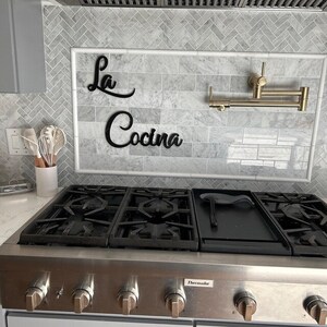 La Cocina Wording- Spanish Kitchen Sign - Etsy