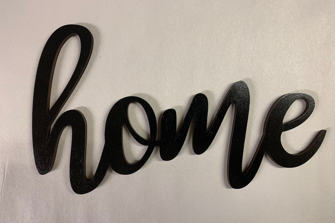 Laser Cut Home Sign Home Sign Home Wording Cut Out - Etsy