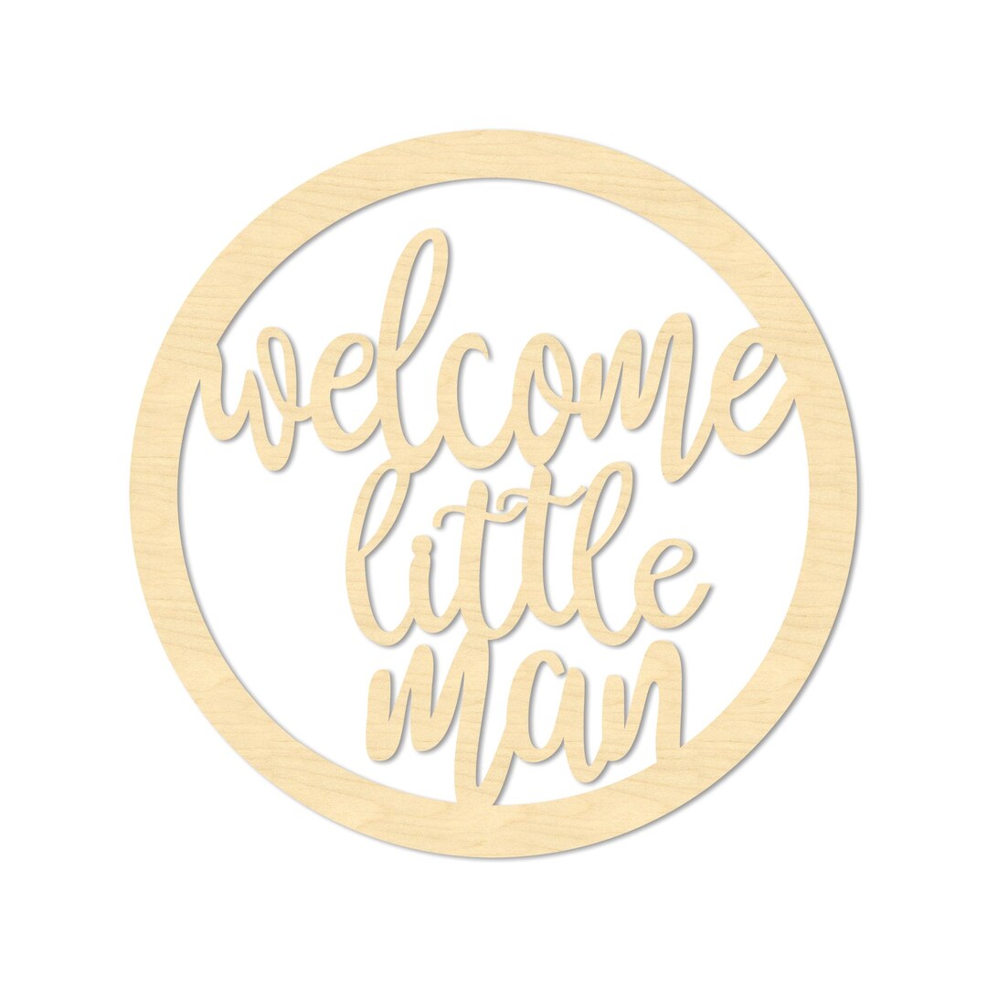 Welcome Little Man Sign Baby Shower Door Wreath - Etsy