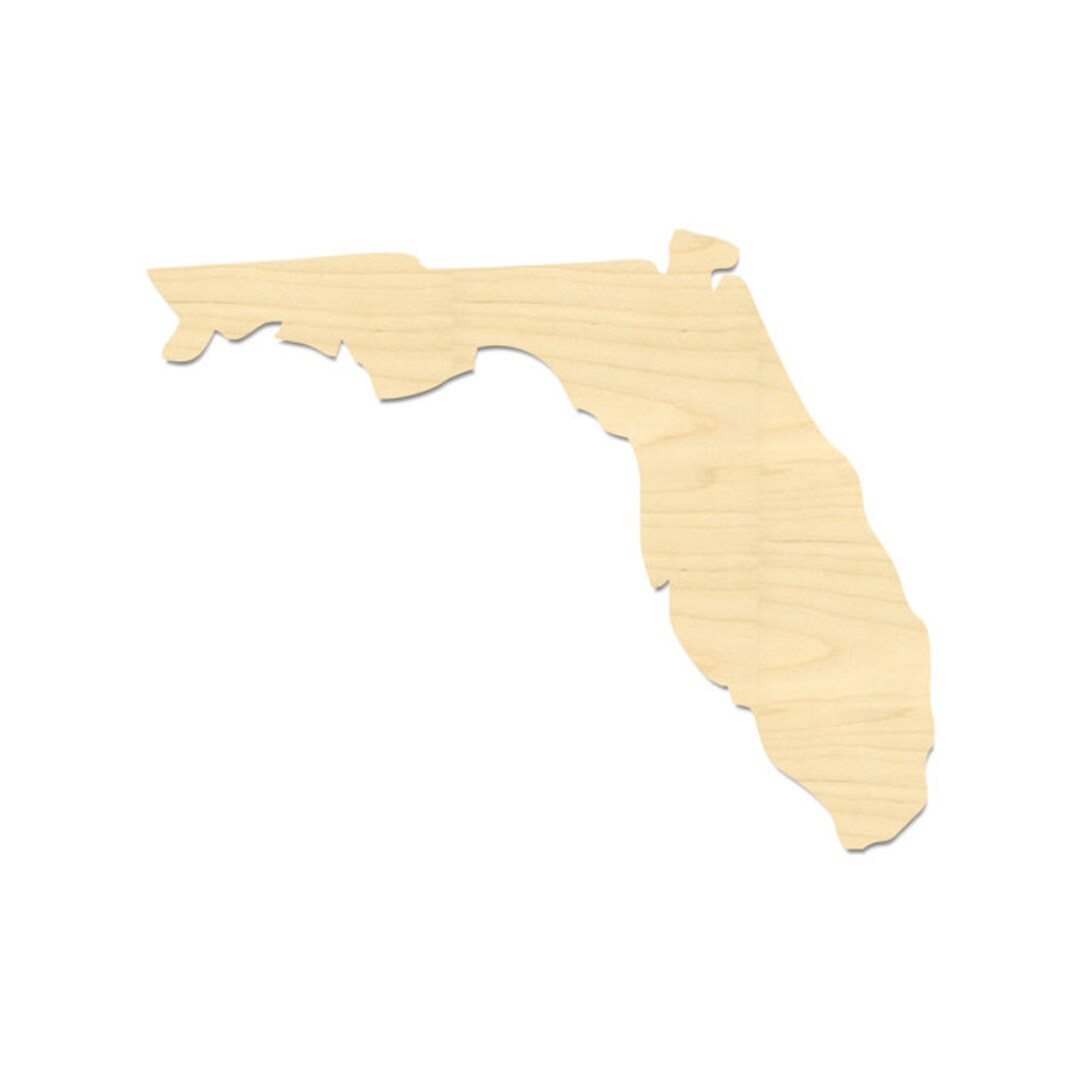Florida State Shape- Laser Cut Florida State Shape - Etsy
