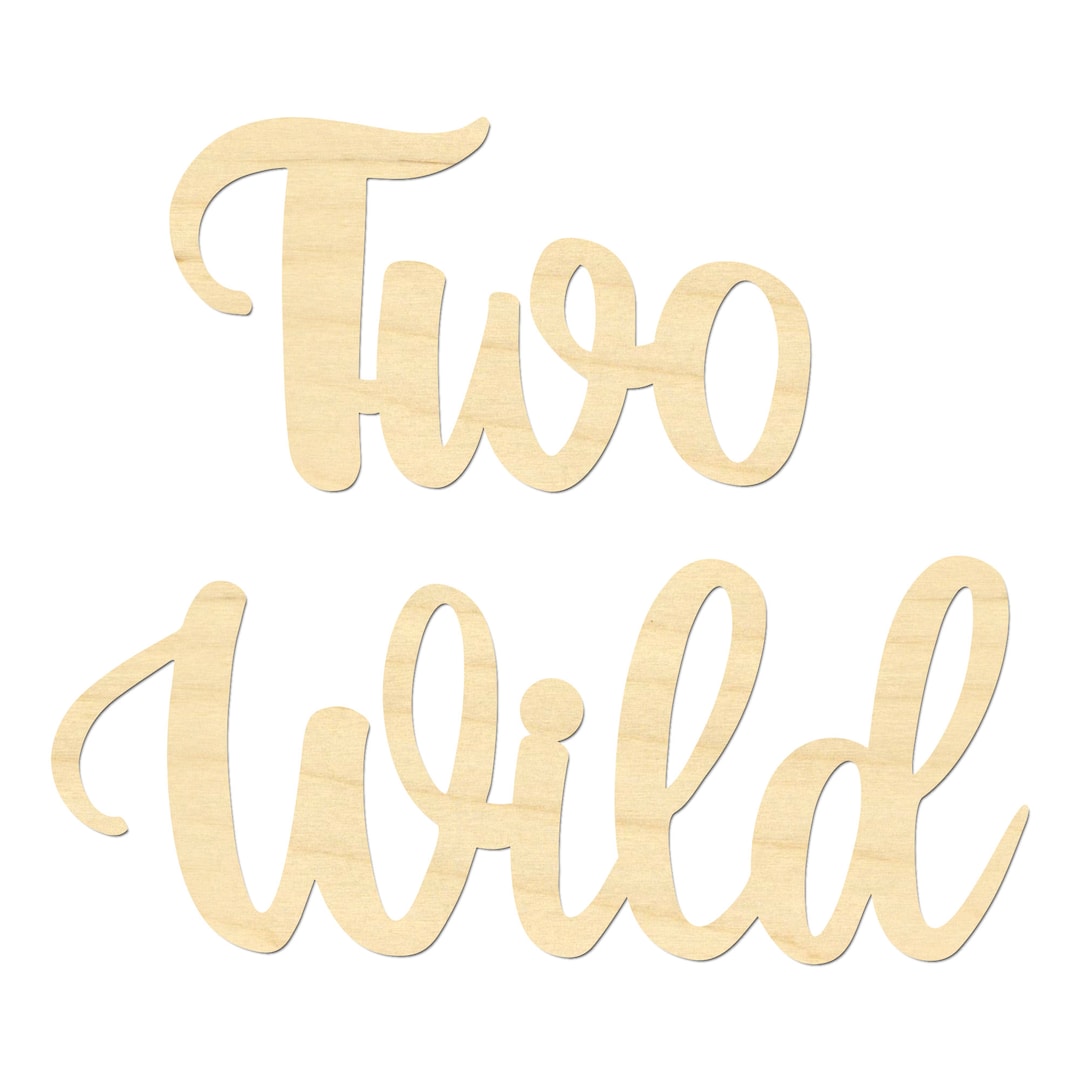 Two Wild Sign- Two Wild Birthday Sign- Second Birthday - Etsy