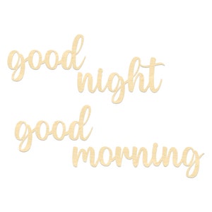 Good Night Good Morning Signs- Good Night Sign- Good Morning Sign ...