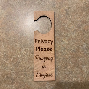Privacy Please Door Hanger- Breastfeeding Door Hanger- Breast Pumping ...