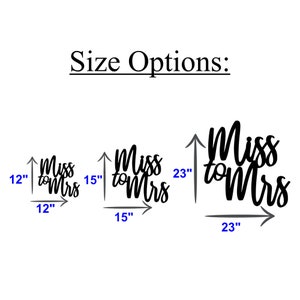 Miss to Mrs Sign- Wooden Bridal Shower Sign - Etsy
