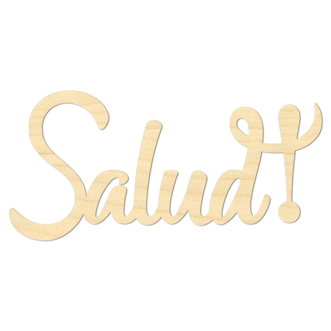 Salud! Wooden Bar Sign – Rustic Spanish Toast Wall Décor - Etsy