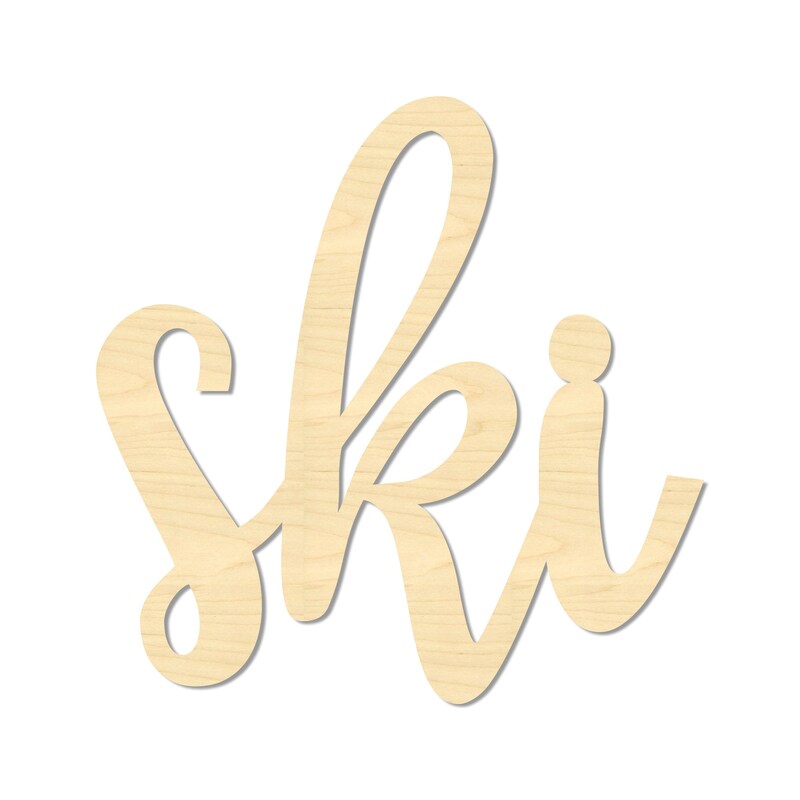 Ski Calligraphy - Etsy