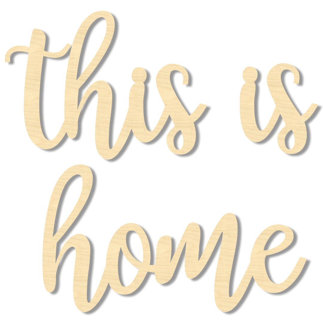 This is Home- Backdrop Sign- This is Home Wooden Wording- This is Home ...