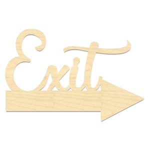 Exit Sign- Exit Arrow Sign - Etsy