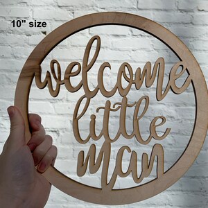 Welcome Little Man Sign Baby Shower Door Wreath - Etsy