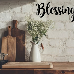 Blessings Sign- Laser Cut Blessings Wording - Etsy