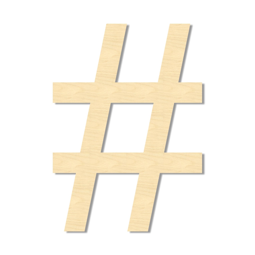 Hashtag Symbol Number Symbol - Etsy Australia