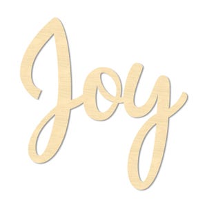 Joy Sign- Laser Cut Wooden Joy Wording - Etsy