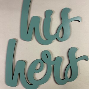 His and Hers Sign Couples Sign - Etsy