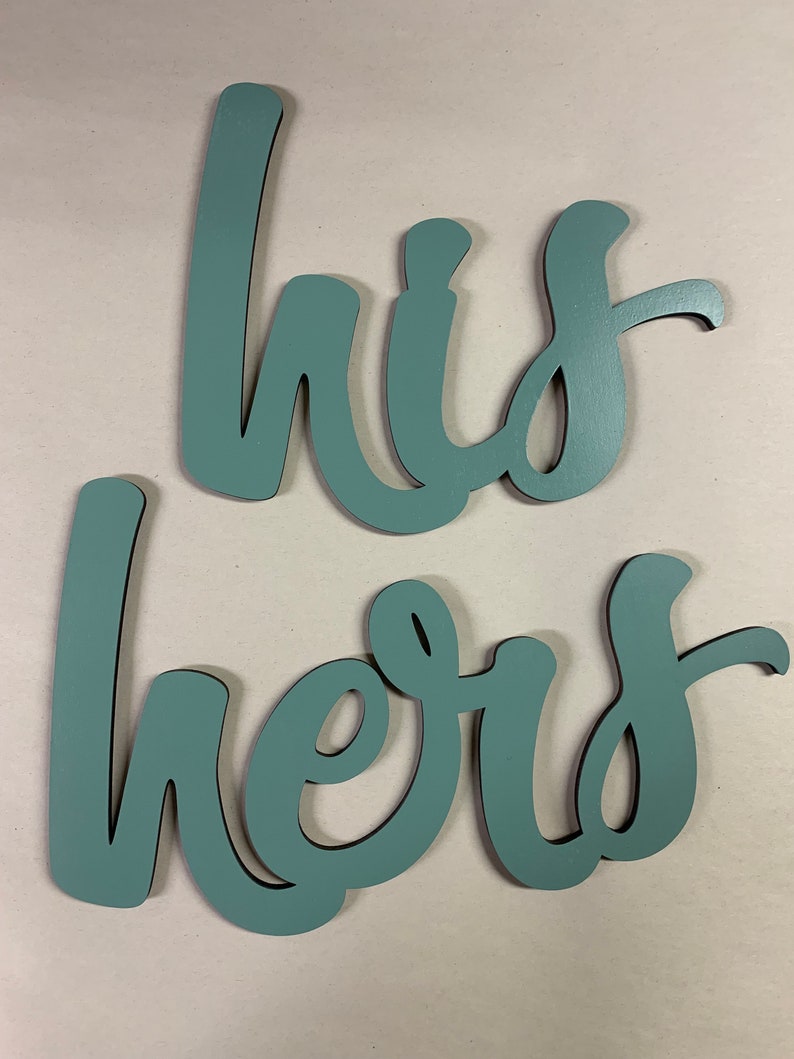 His and Hers Sign Couples Sign - Etsy