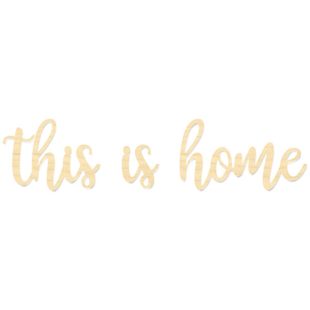 This is Home Backdrop Sign This is Home Wooden Wording This - Etsy