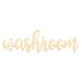 Washroom Laser Cut Sign- Washroom Wording- Bathroom Sign- Bathroom ...