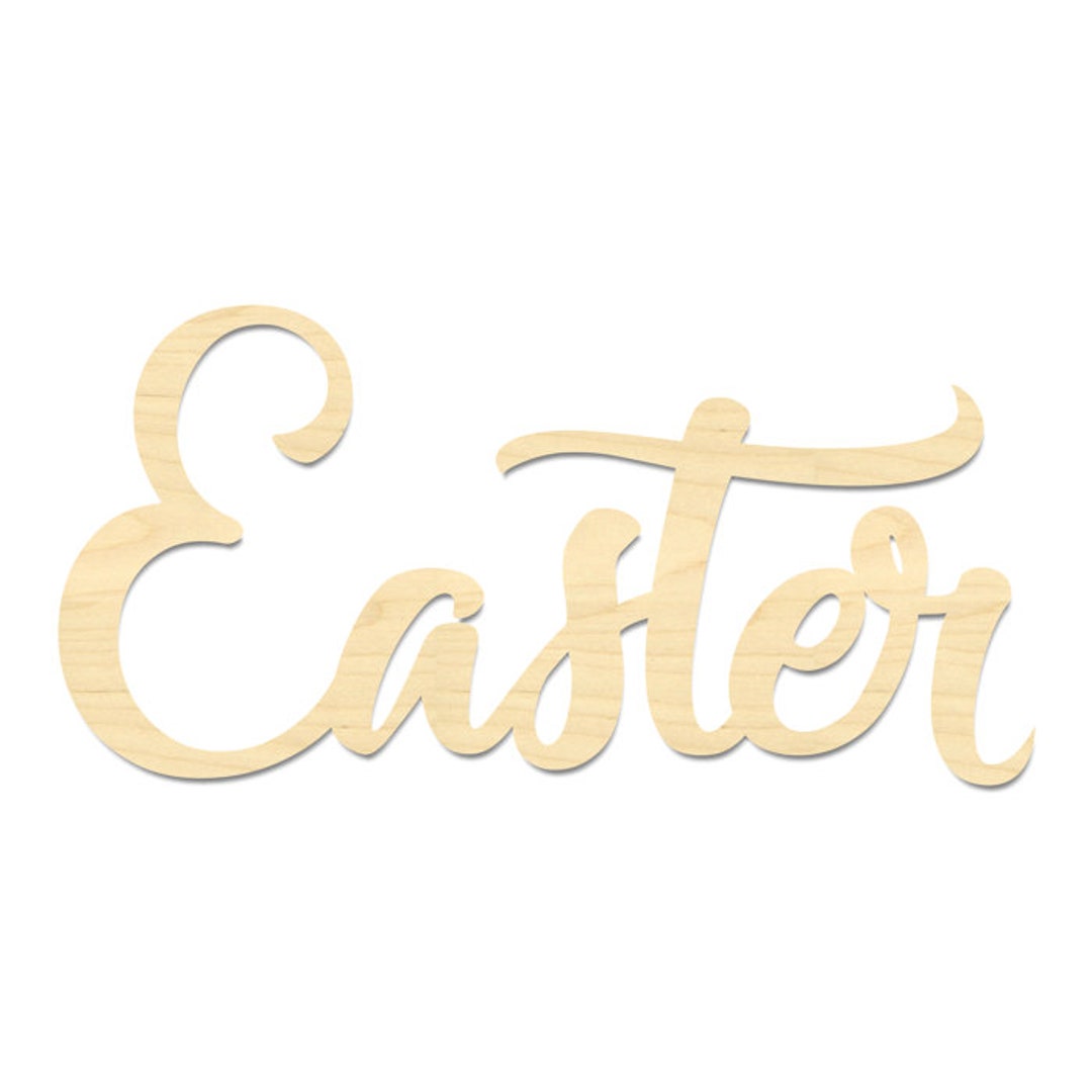 Easter Holiday Sign- Wooden Wording- Easter Laser Cut Wording- Easter ...