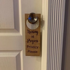 Nursing Door Sign- Privacy Please Door Hanger- Breastfeeding Door Sign ...