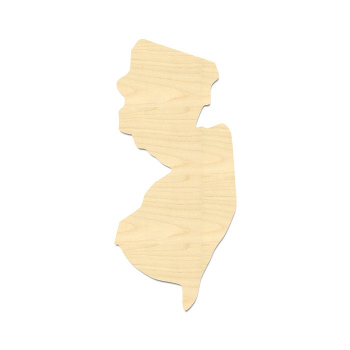 New Jersey State Shape Laser Cut New Jersey State Shape - Etsy
