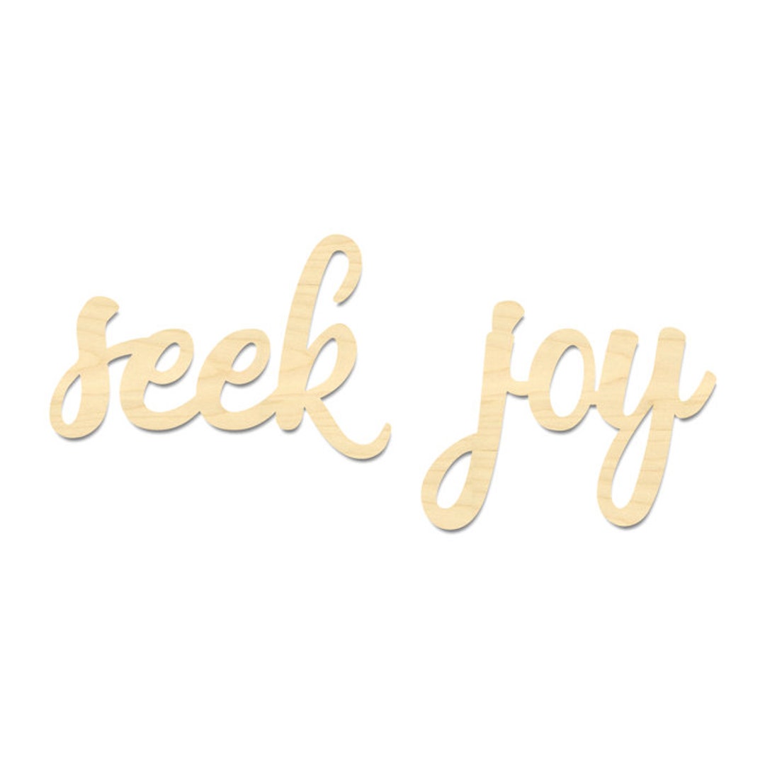 Seek Joy Wooden Sign: Perfect Motivational Decor - Etsy
