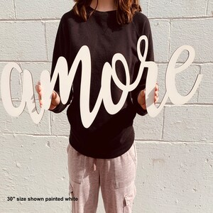 Amore Laser Cut Sign-italian Love Wording - Etsy