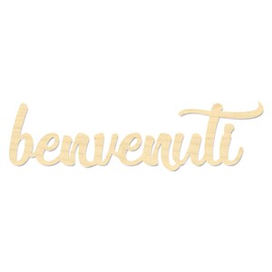 Benvenuti Wording Welcome Sign Italian Welcome Sign Benvenuti Sign - Etsy