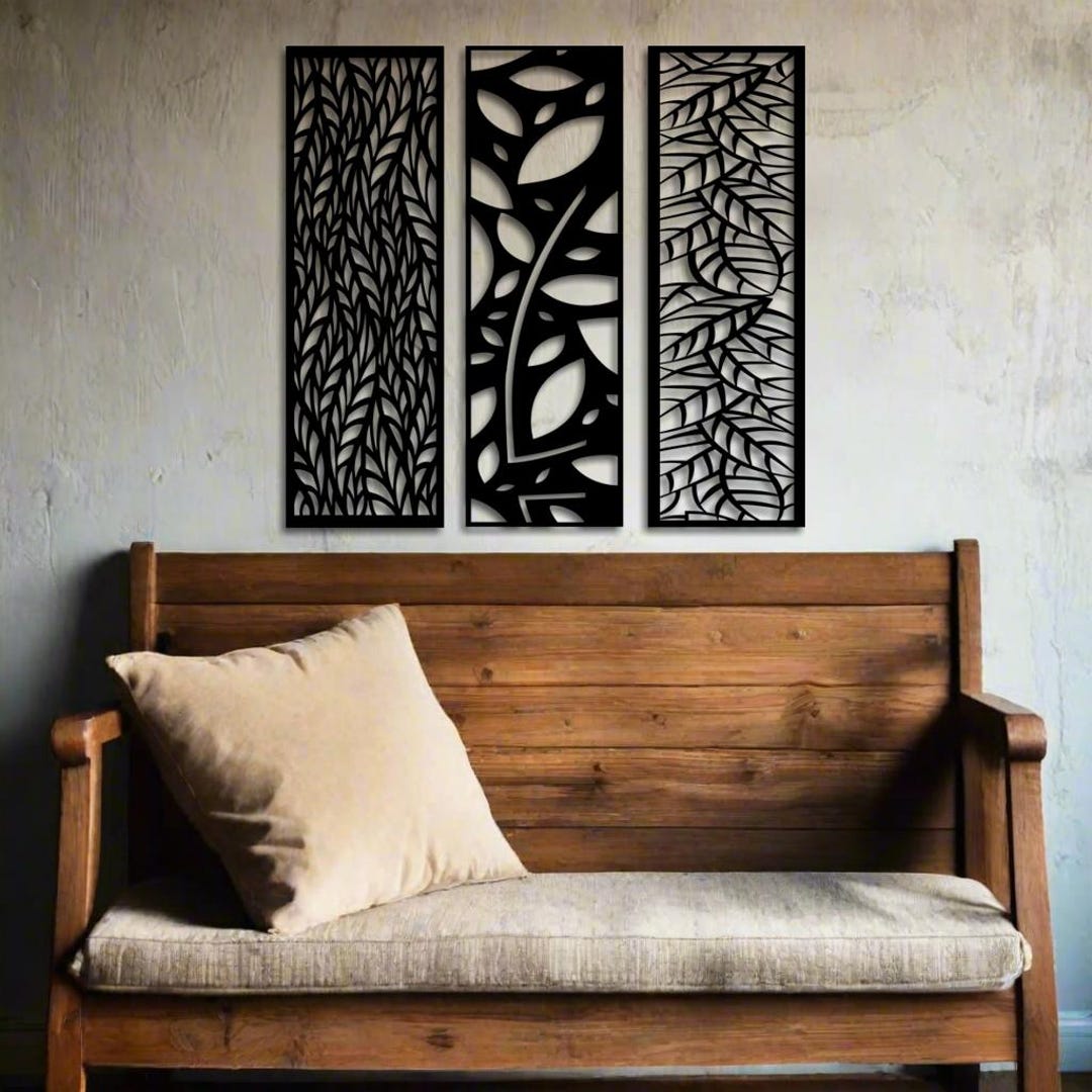 Handmade Wooden Leaf Panels: Perfect for Boho or Rustic Décor - Etsy