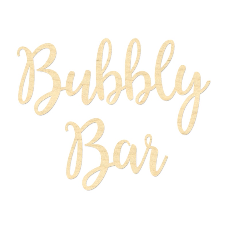 Bubbly Bar Sign-bubbly Bar Wording-bar Sign - Etsy