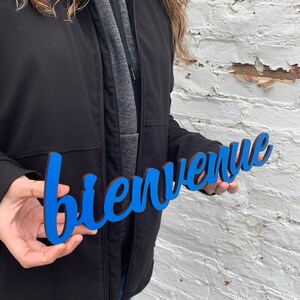 French Welcome Sign- Bienvenue Wall Sign- Welcome Sign- Bienvenue Sign ...