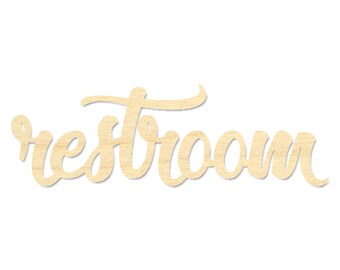 Restroom sign | Etsy